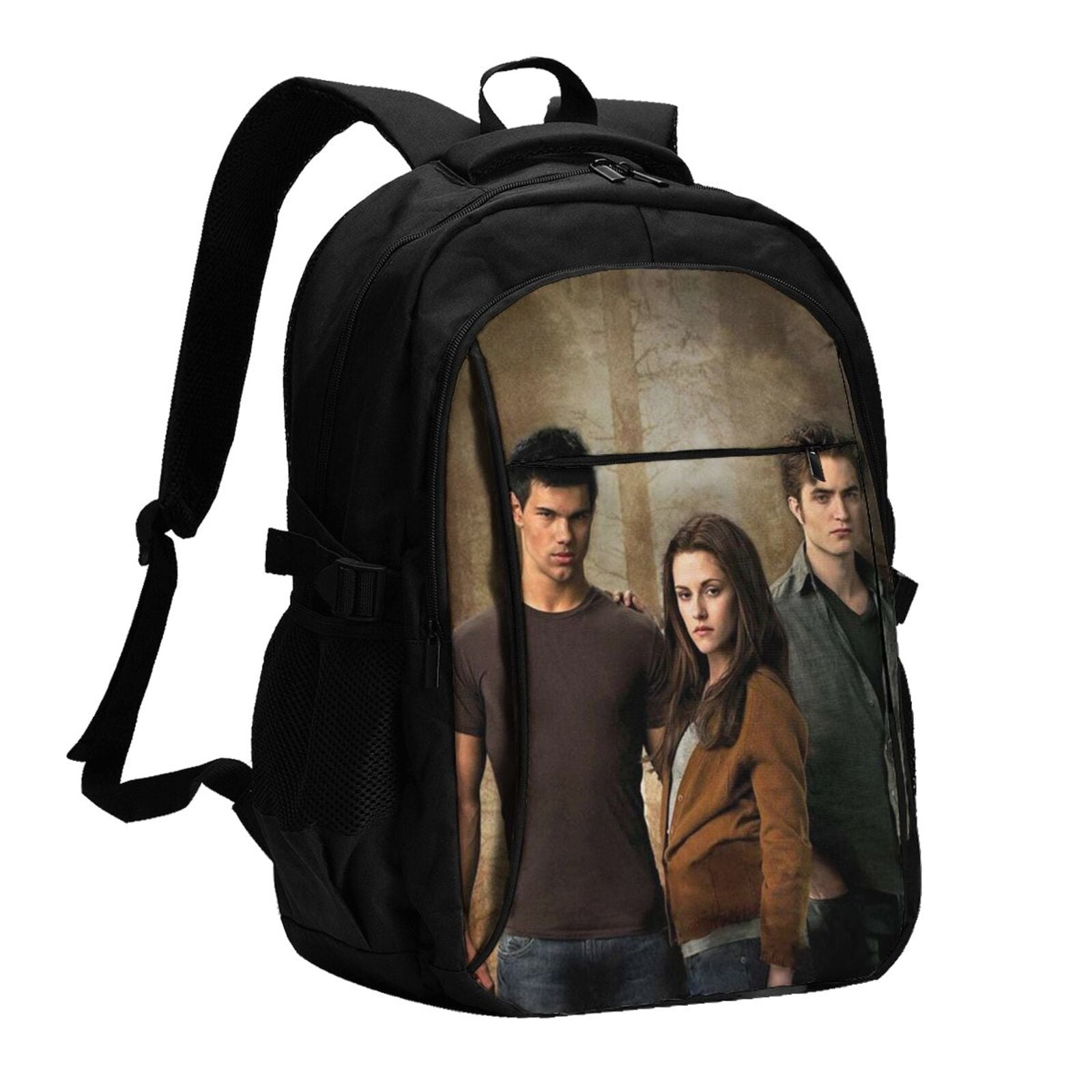 The Twilight Saga Travel Backpack With Usb Port Stylish Unisex Hiking ...