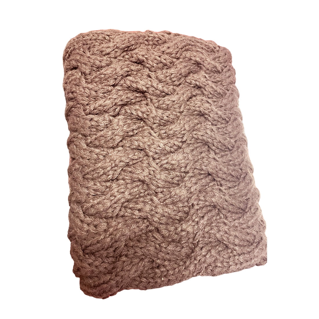 The Twist Infinity Twist Cable Knit Scarf (Brown) - Walmart Business ...