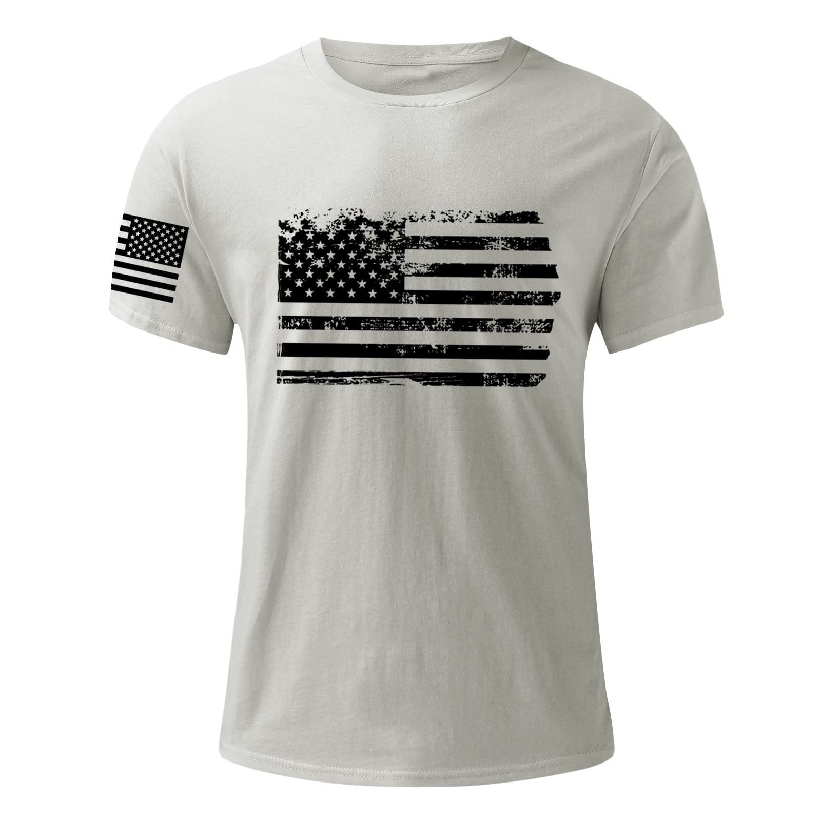 The USA Flag T-Shirt - Mens Patriotic T-Shirt - American Flag Short ...