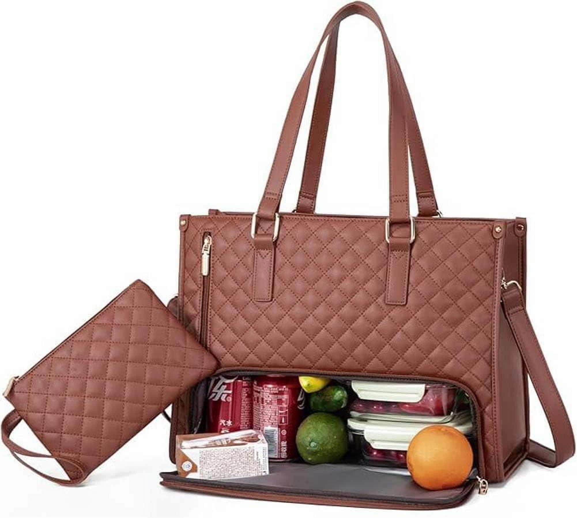 The Ultimate 2 in 1 Tote Bag Lunch Bag Combo, Work Bag with Lunch ...