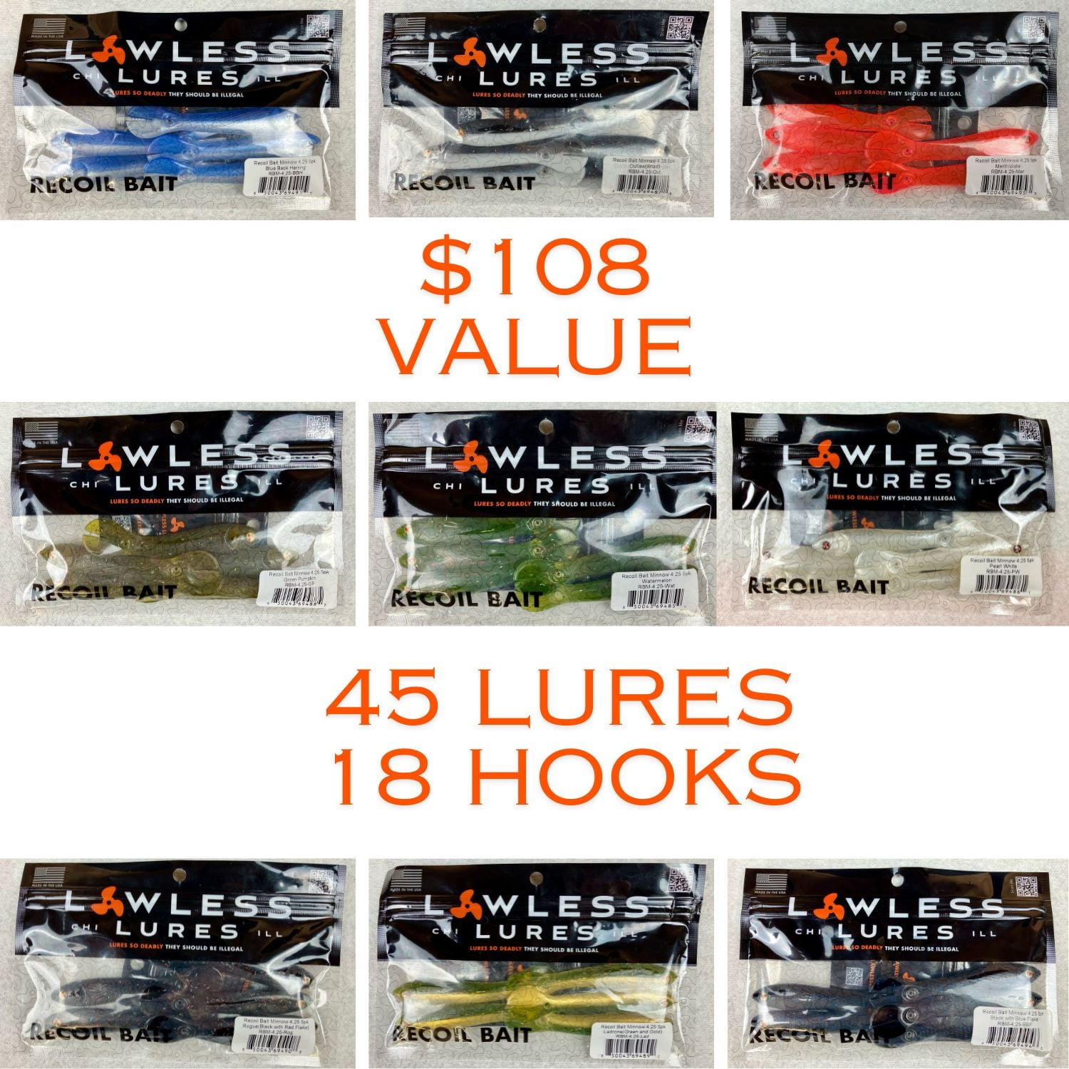 The Ultimate Bass Fishing Bundle 4.25 inch - Walmart.com