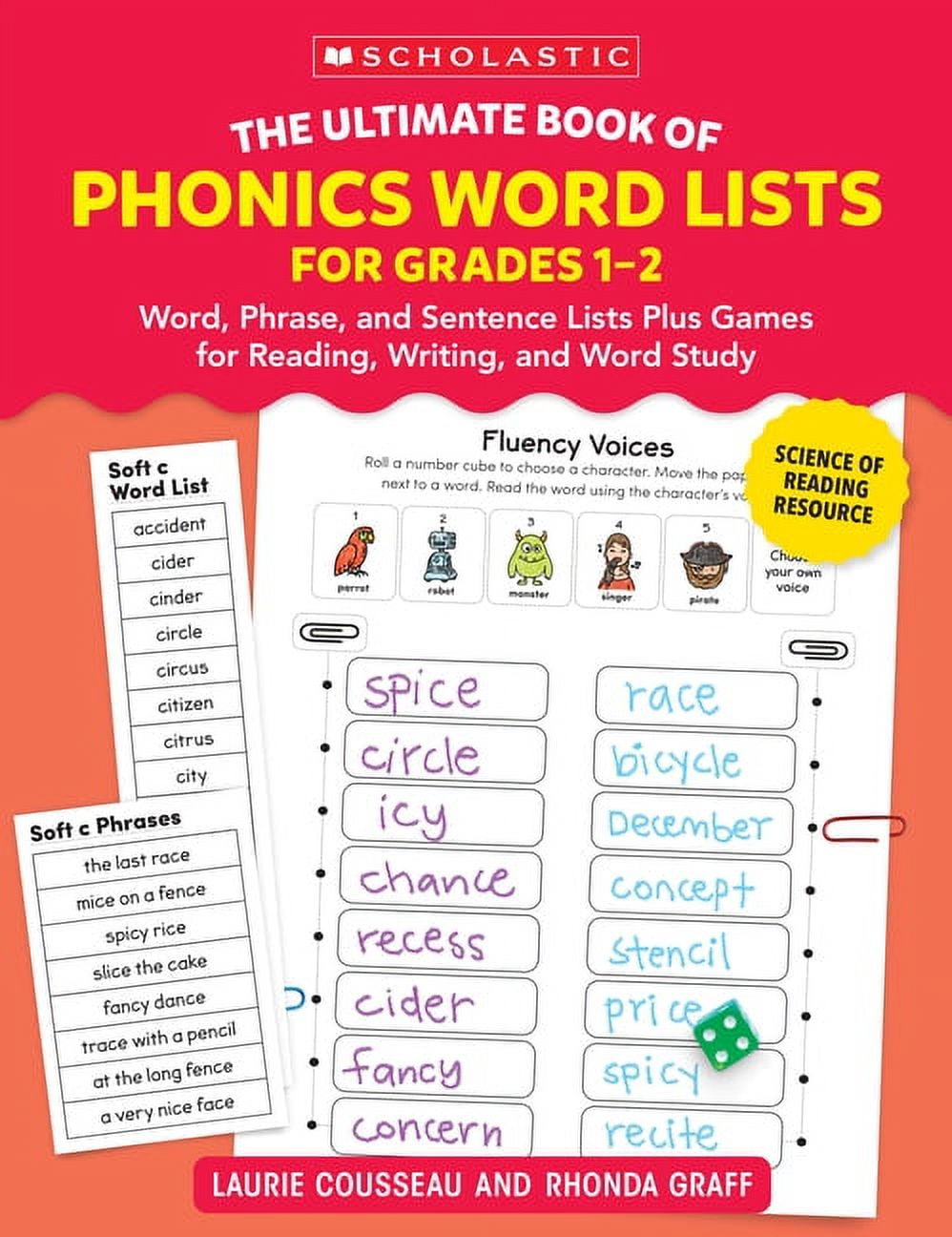 The Ultimate Book of Phonics Word Lists: Grades 1-2, (Paperback ...