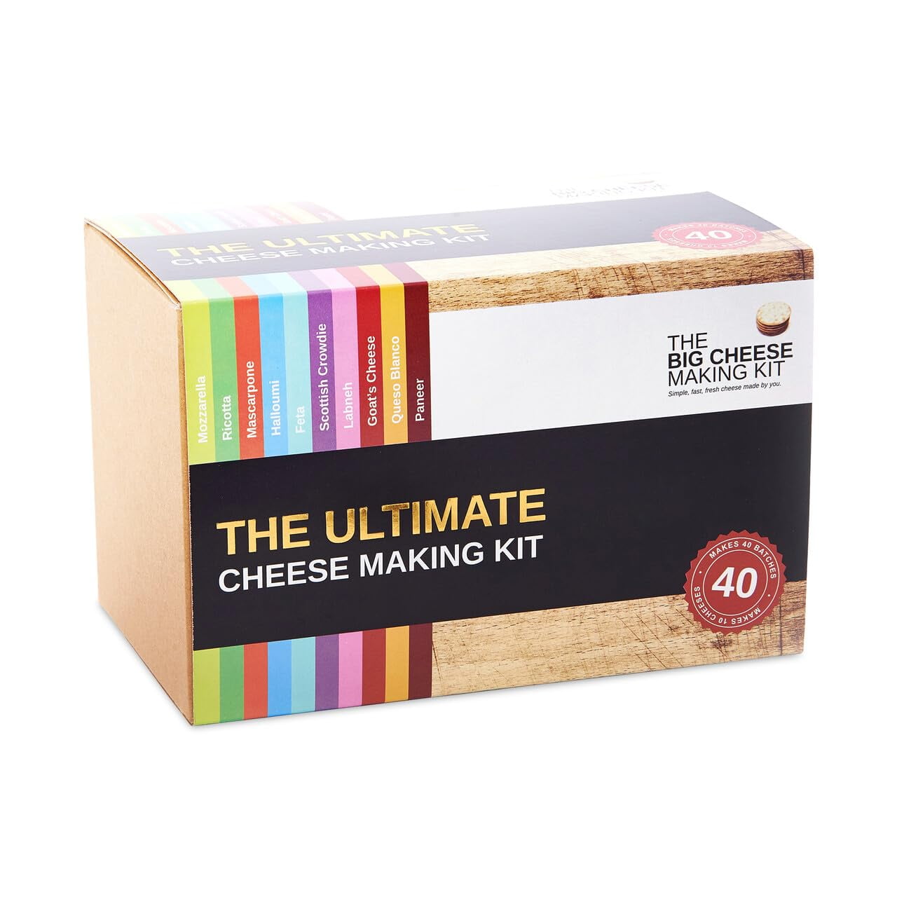 The Ultimate Cheese Making Kit - Make 10 Easy Vegetarian and Gluten ...