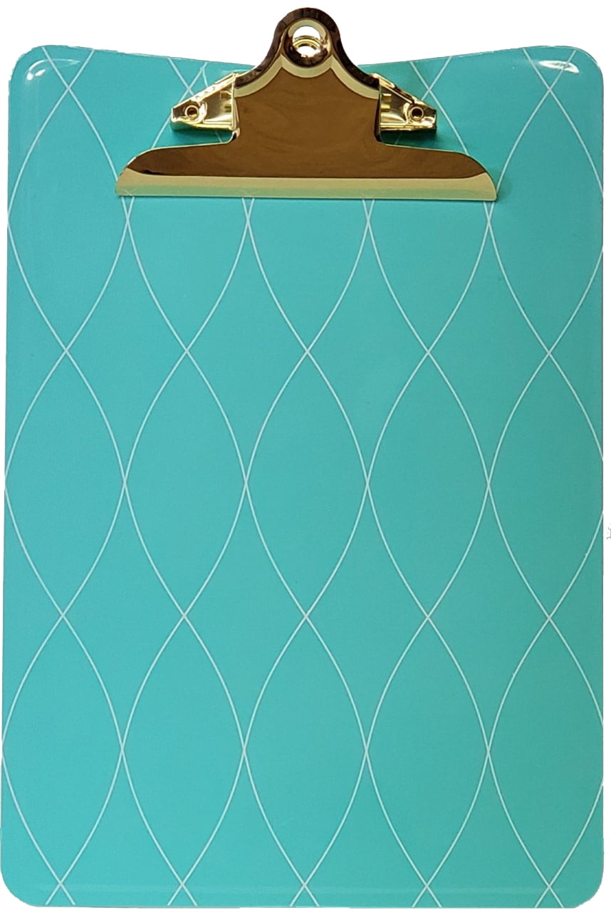 Clipboard Designer - Mint & Gold Geometric - Walmart.com
