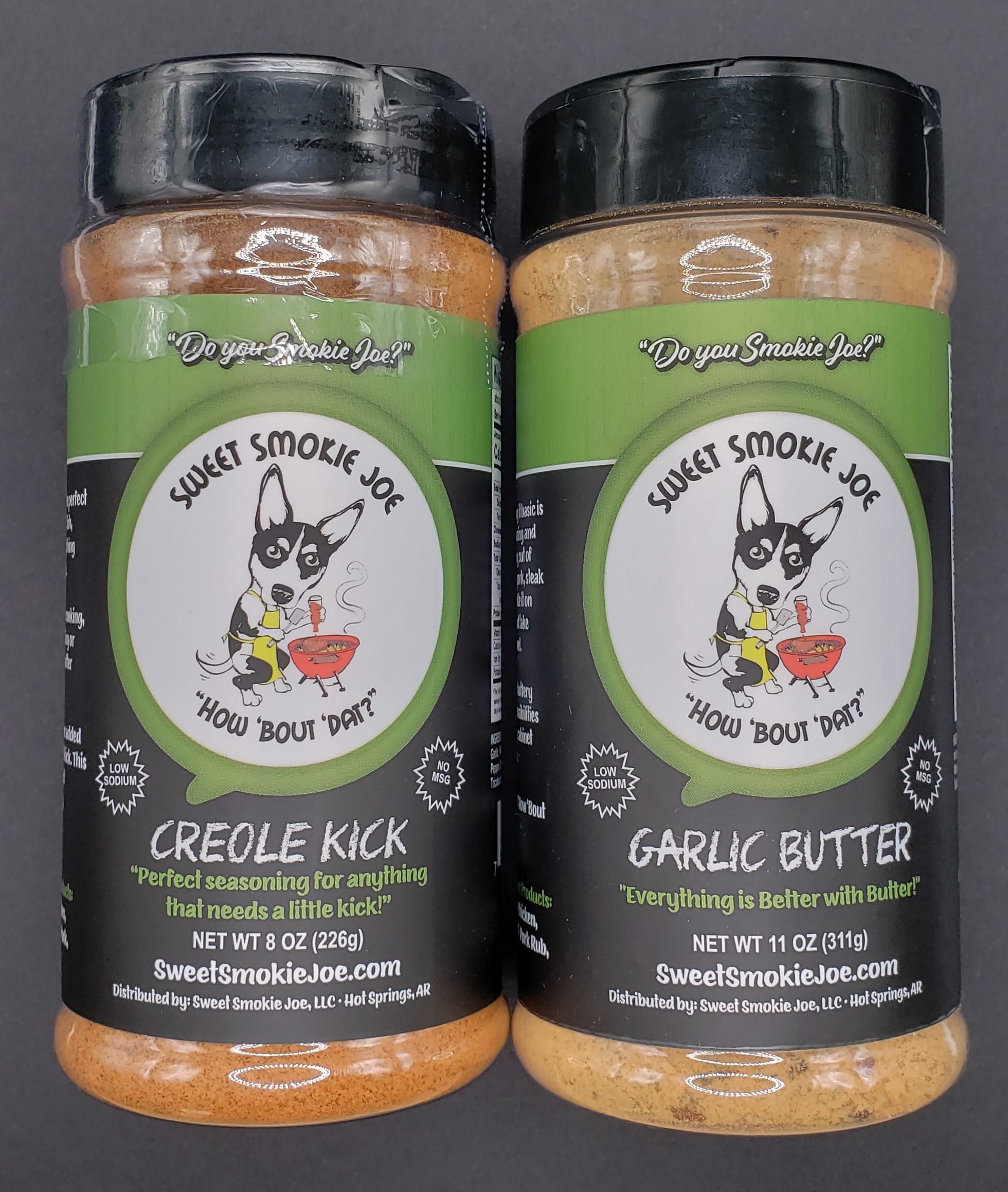 Sweet Smokie Joe's The Ultimate Duo: Low Sodium, Garlic Butter, Creole ...