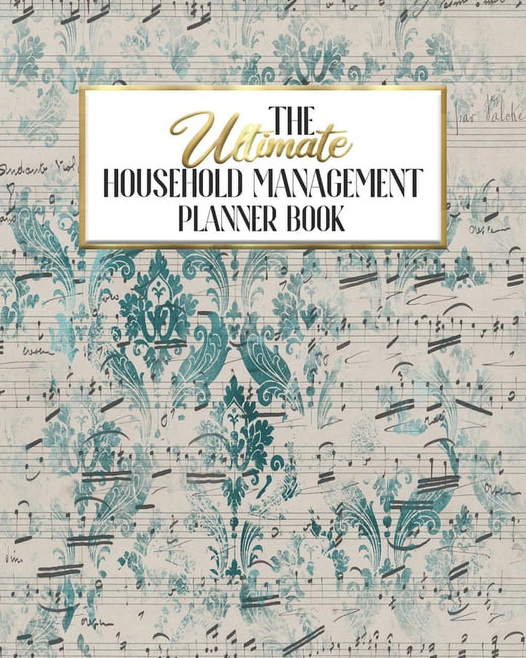 The Ultimate Household Management Planner Book : Turquoise Ephemera ...