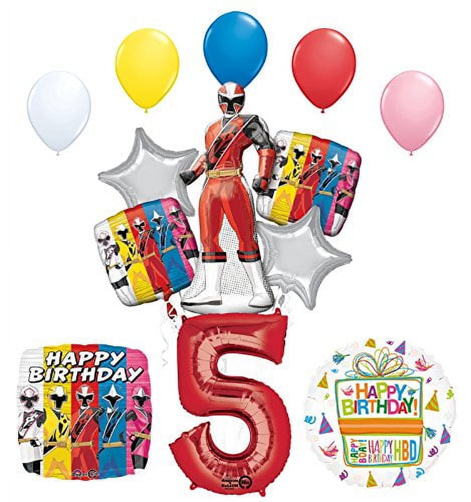 The Ultimate Power Rangers Ninja Steel 5th Birthday Party Supplies and ...