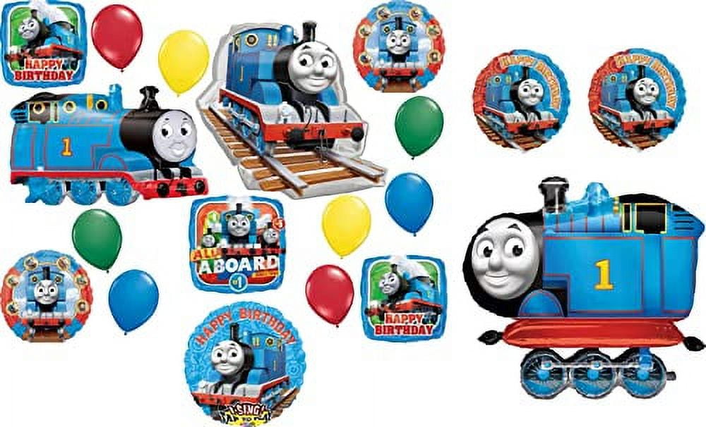 The Ultimate Thomas The Train Engine 19 pc Birthday Balloon Bouquet ...