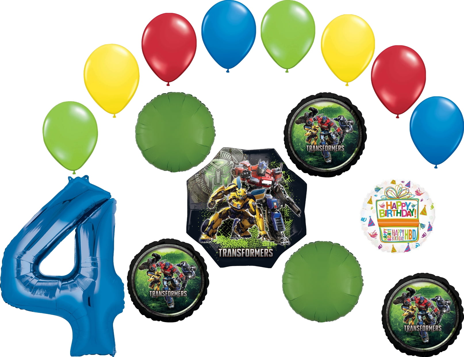 The Ultimate Transformers 4th Birthday Party Supplies and Balloon ...