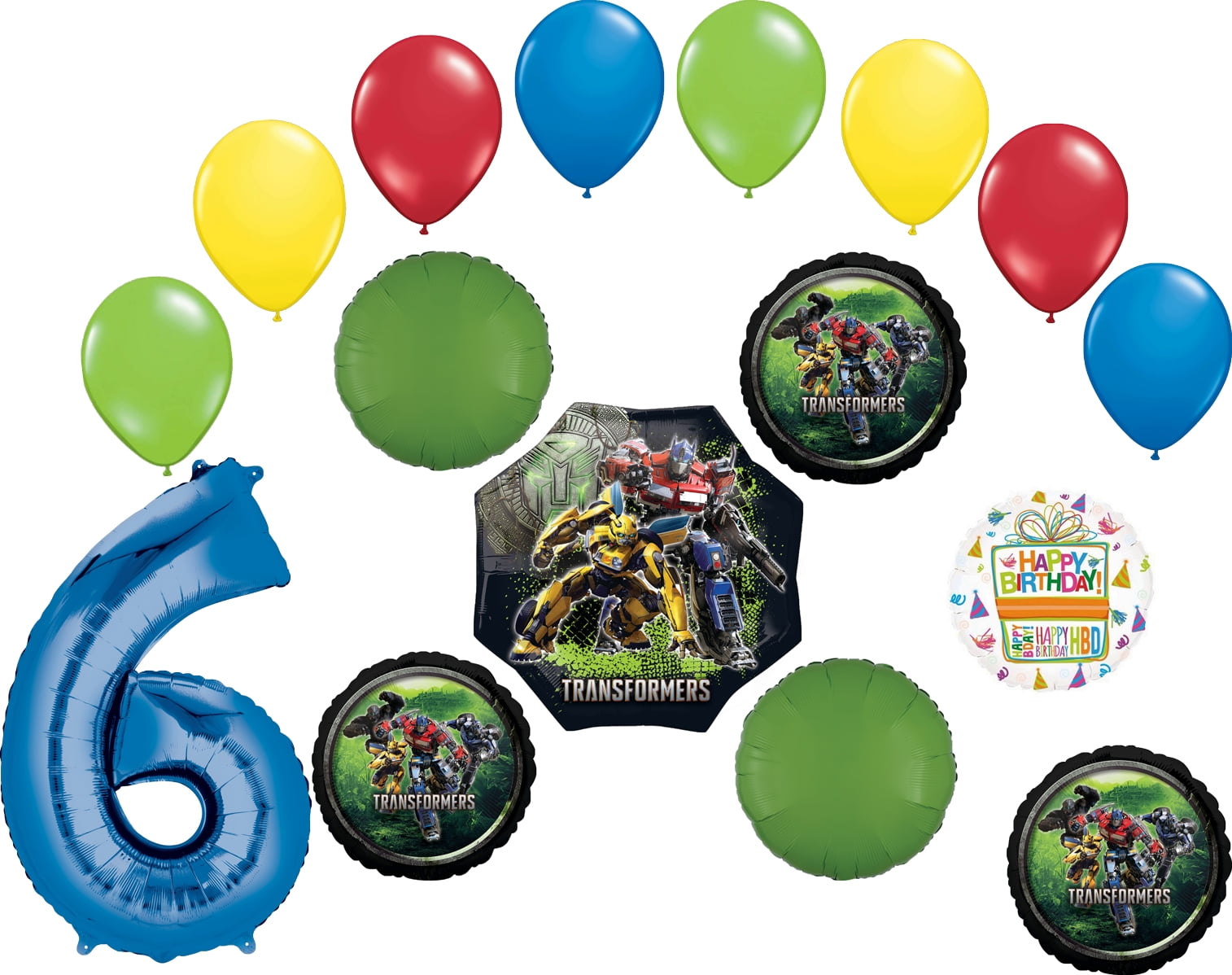 The Ultimate Transformers 6th Birthday Party Supplies and Balloon ...