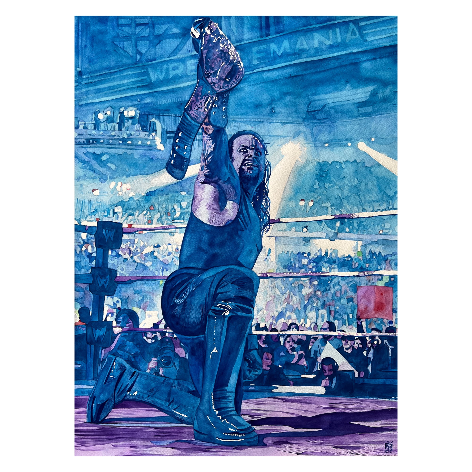 The Undertaker 11" x 14" Rob Schamberger Art Print - Walmart.com