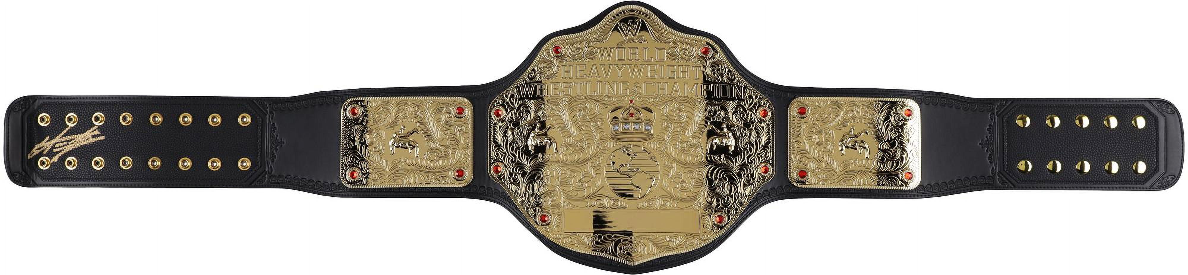 The Undertaker WWE Autographed WWE World Heavyweight Big Gold Replica ...