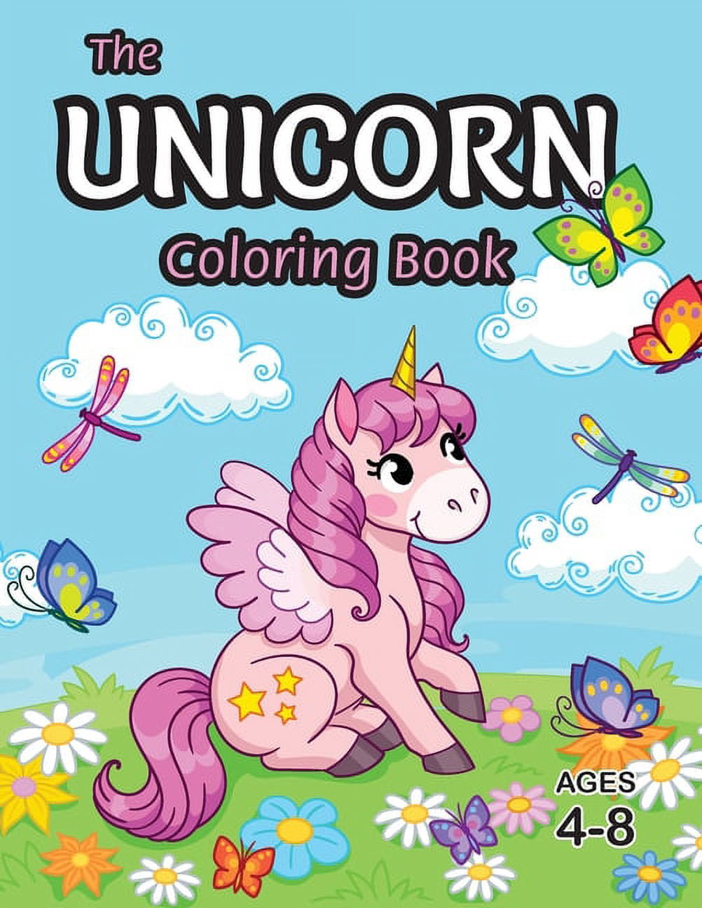 The Unicorn Coloring Book (Paperback)(Large Print) - Walmart.com