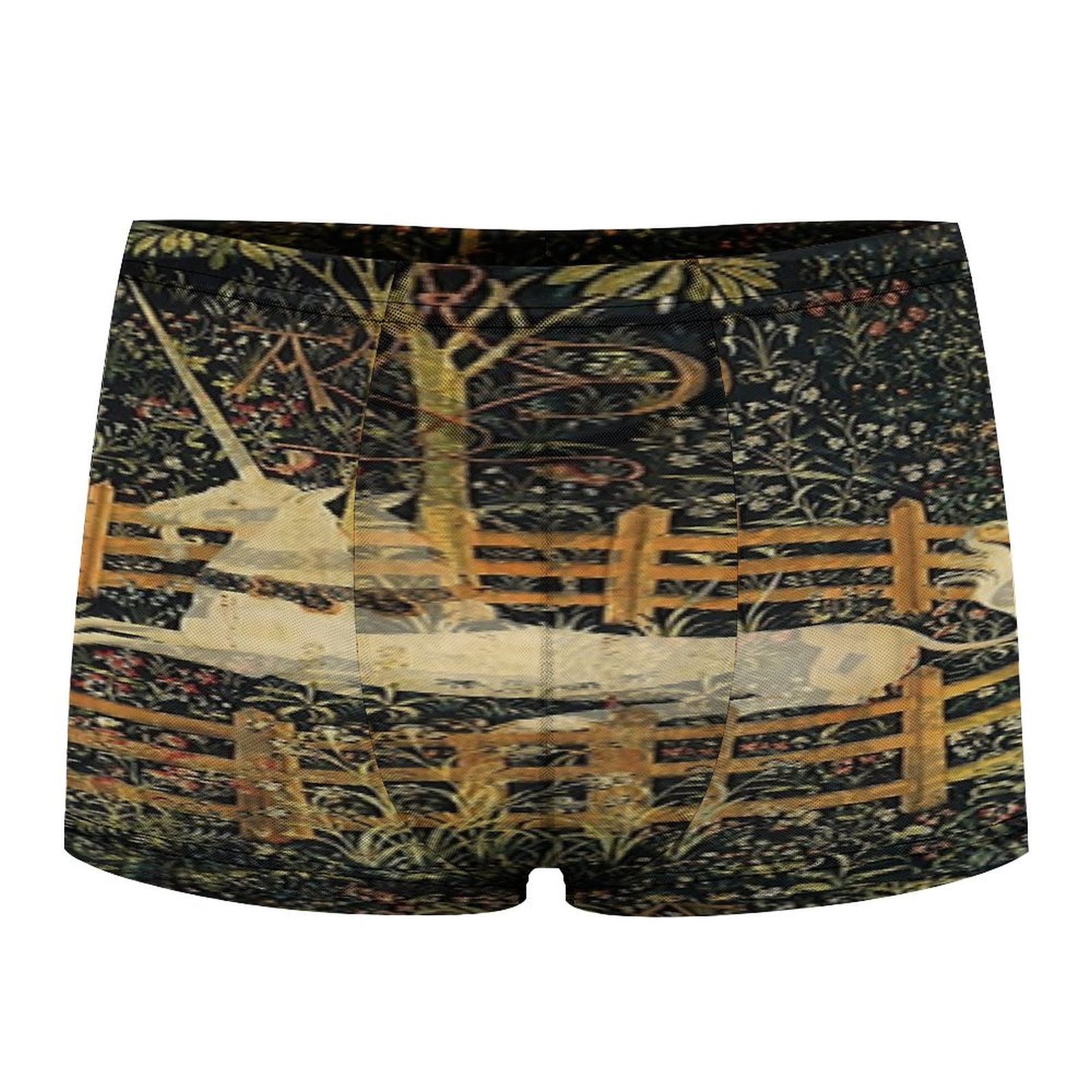 The Unicorn Is in Captivity And No Longer Dead Men's Mesh Boxer Briefs ...