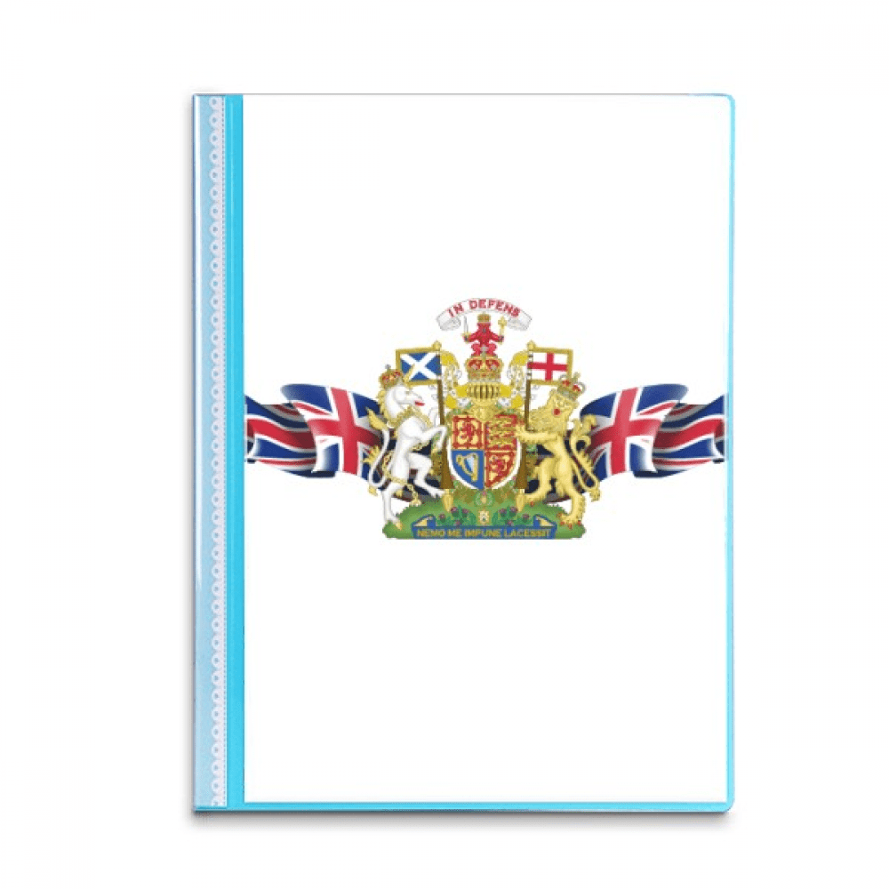 The United Kingdom Flag National Emblem Book Sheet Protectors Portfolio ...