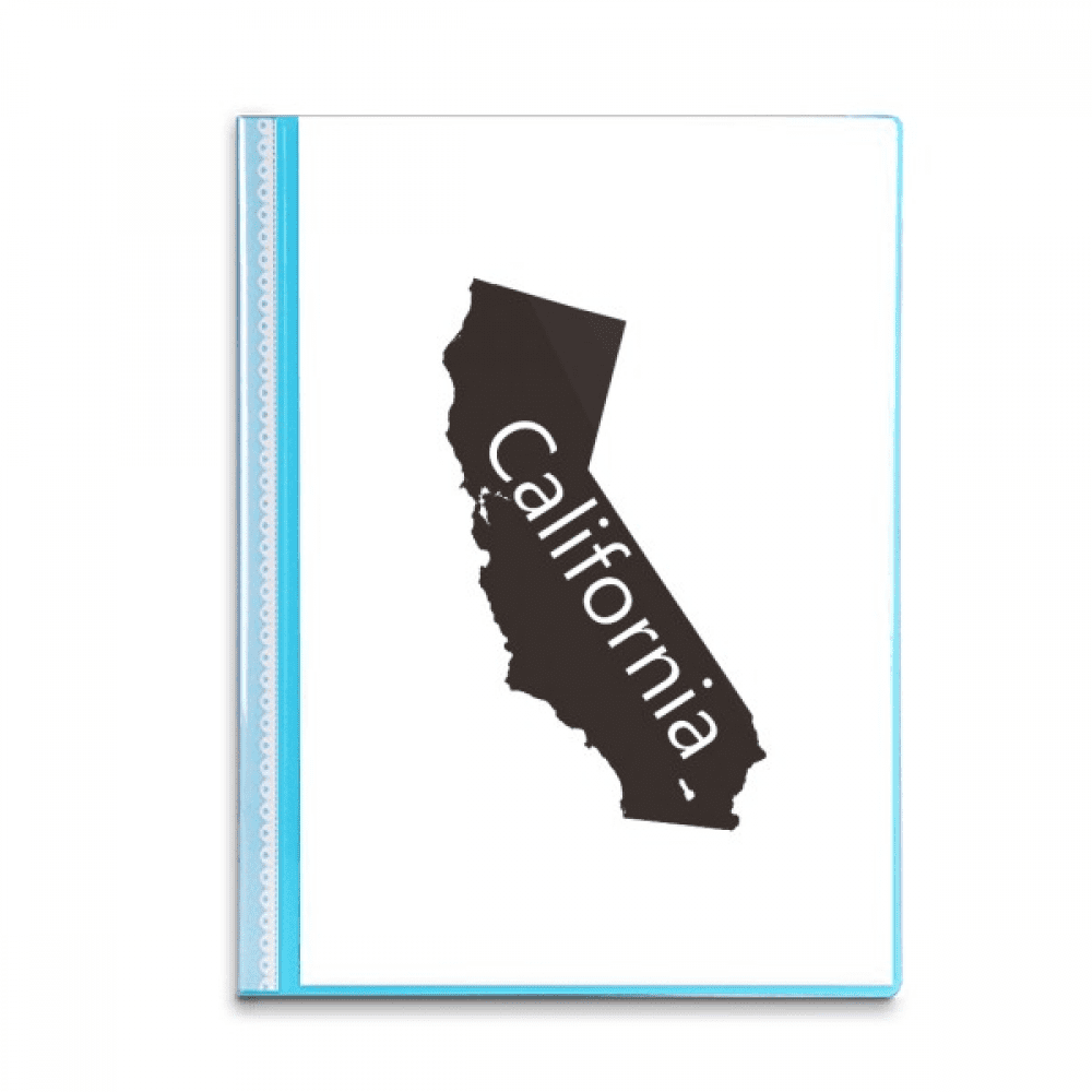 The United States California Map Outline Book Sheet Protectors ...