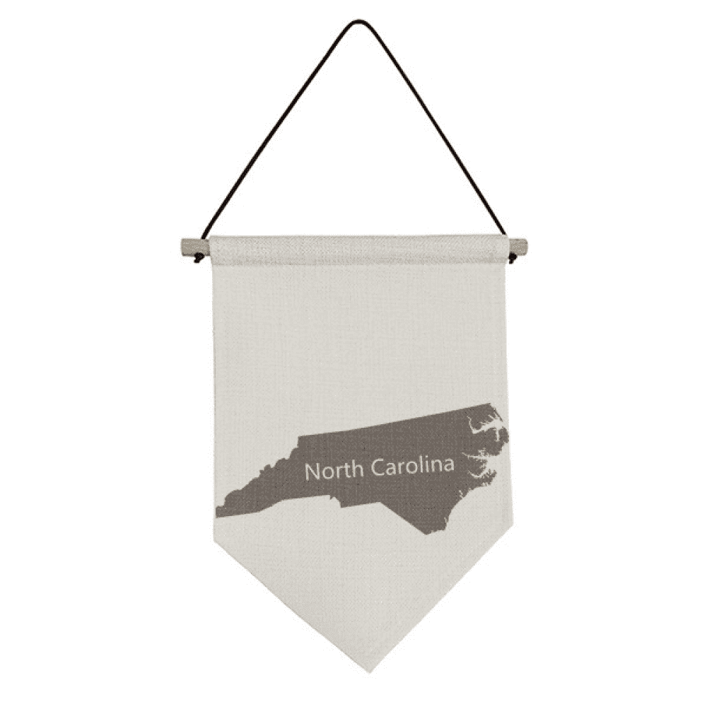 The United States North Map Outline Canvas Flag Hanging Wall Art Decor ...