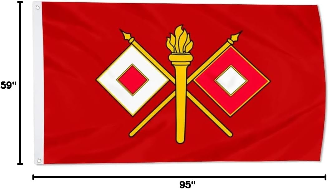 The United states Army Signal Corps flag banner with 2 Grommets ...