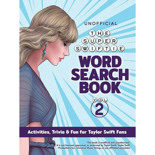 The Unofficial Super Swiftie Word Search Book (Volume 2): Activities ...
