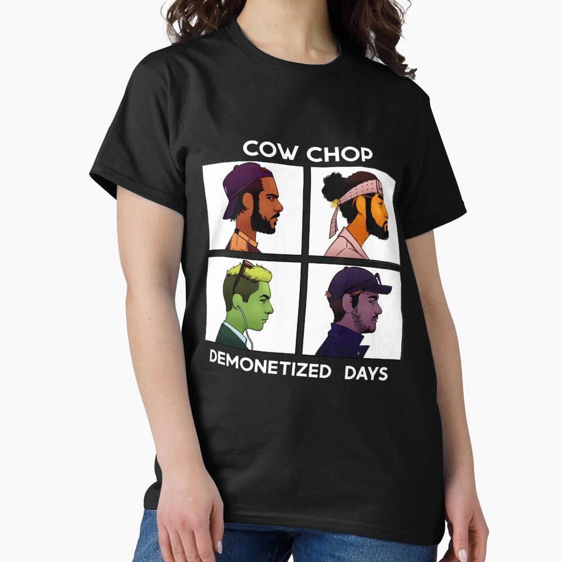 The Updated Days Cow Chop Logo Funny Demonetized H43105 T-Shirt, for ...