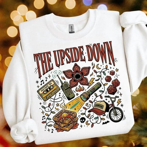 The Upside Down Unisex Sweatshirt, Stranger Christmas Sweatshirt ...