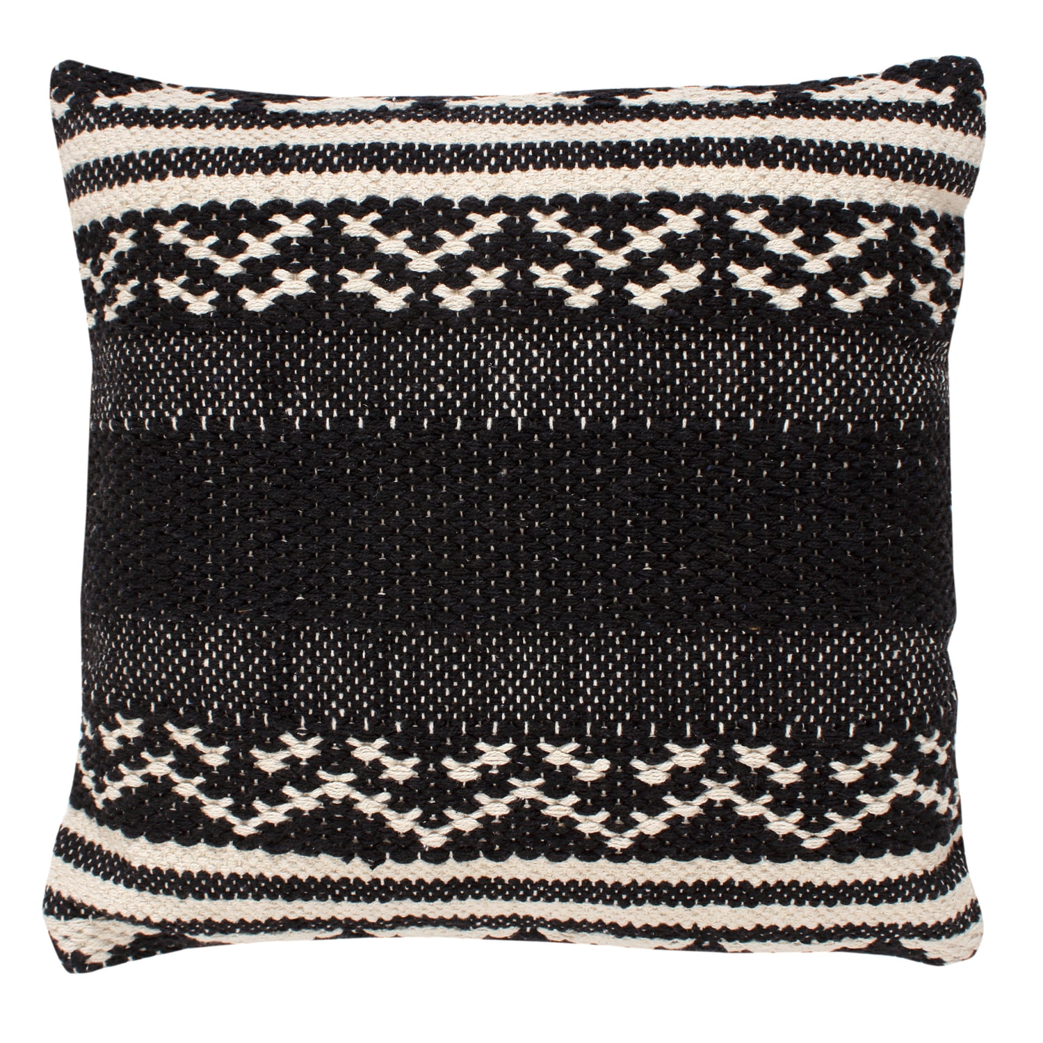 The Urban Port Chic Indoor Set, 18x18 Square Cotton Throw Pillow, Aztec ...