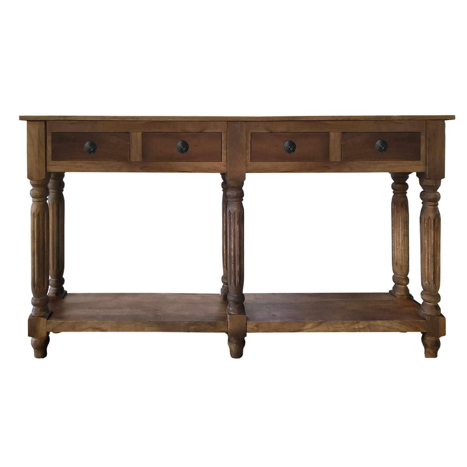 The Urban Port UPT-197308 Traditional Wooden Console Table with 4 ...
