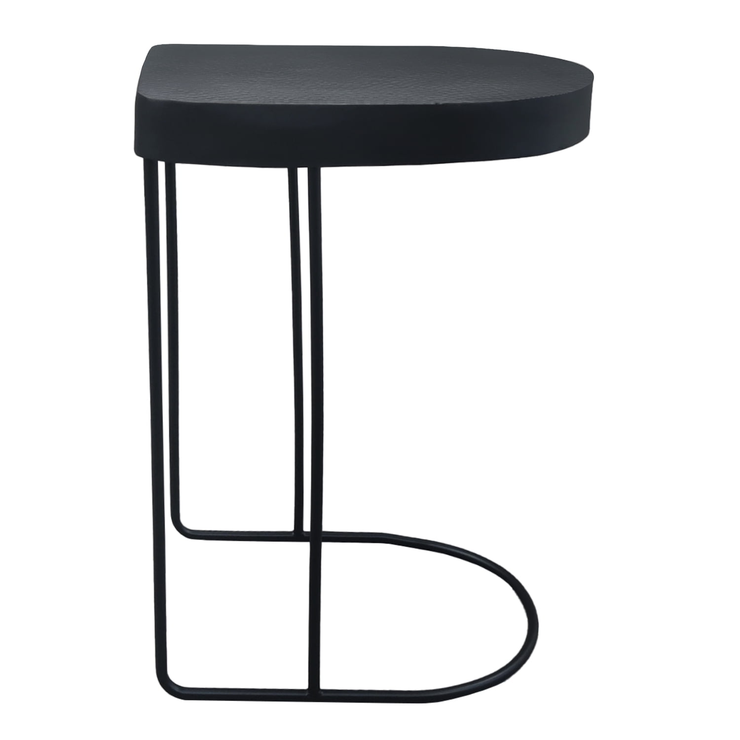 The Urban Port Sleek 25 Inch Modern Side End Table - Semi-Oblong with ...