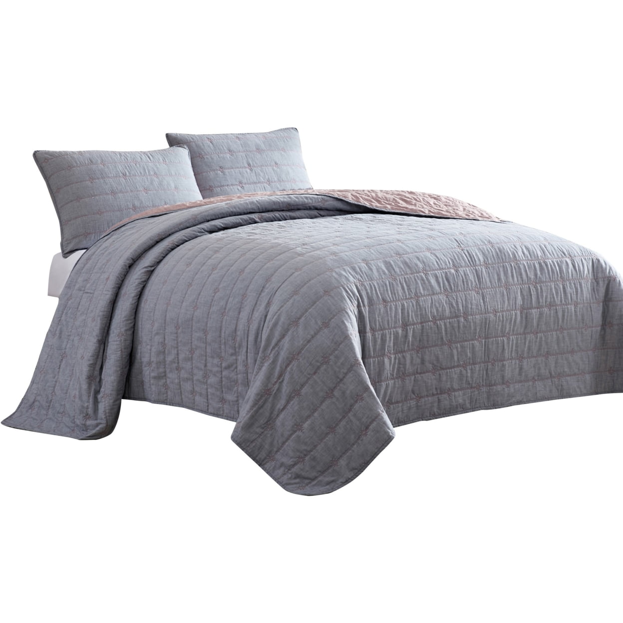 Veria 3 Piece King Quilt Set with Channel Stitching The Urban Port ...