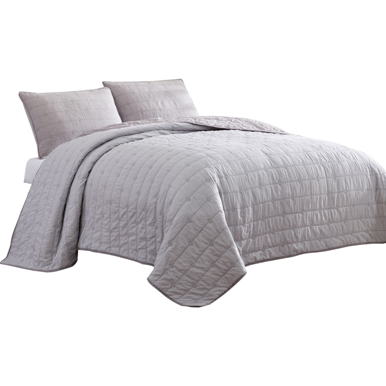 Veria 3 Piece King Quilt Set with Channel Stitching The Urban Port ...