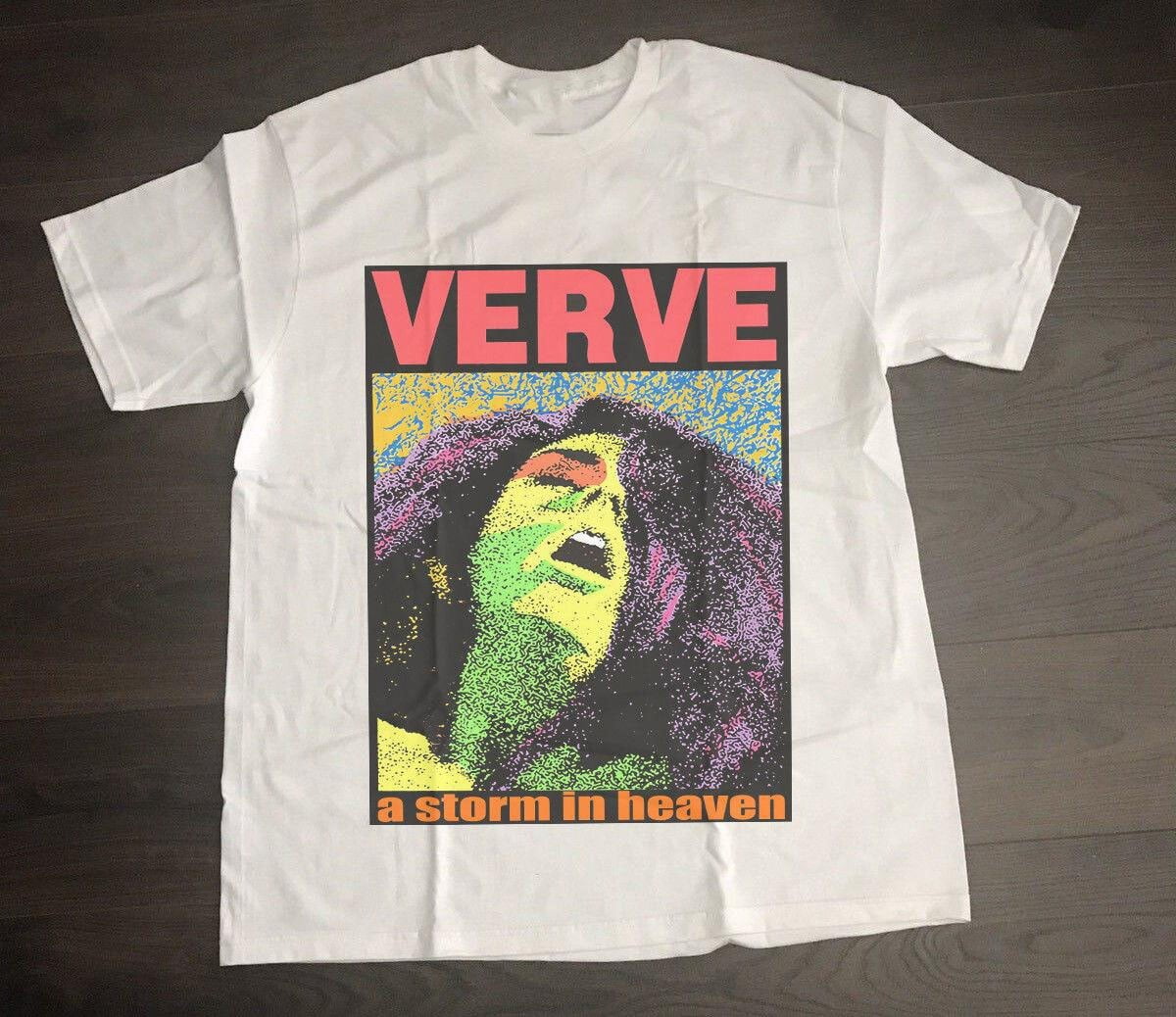 The VERVE A STROM IN HEAVEN VINTAGE TEE SHIRT 90S SHOEGAZE INDIE TR027 ...