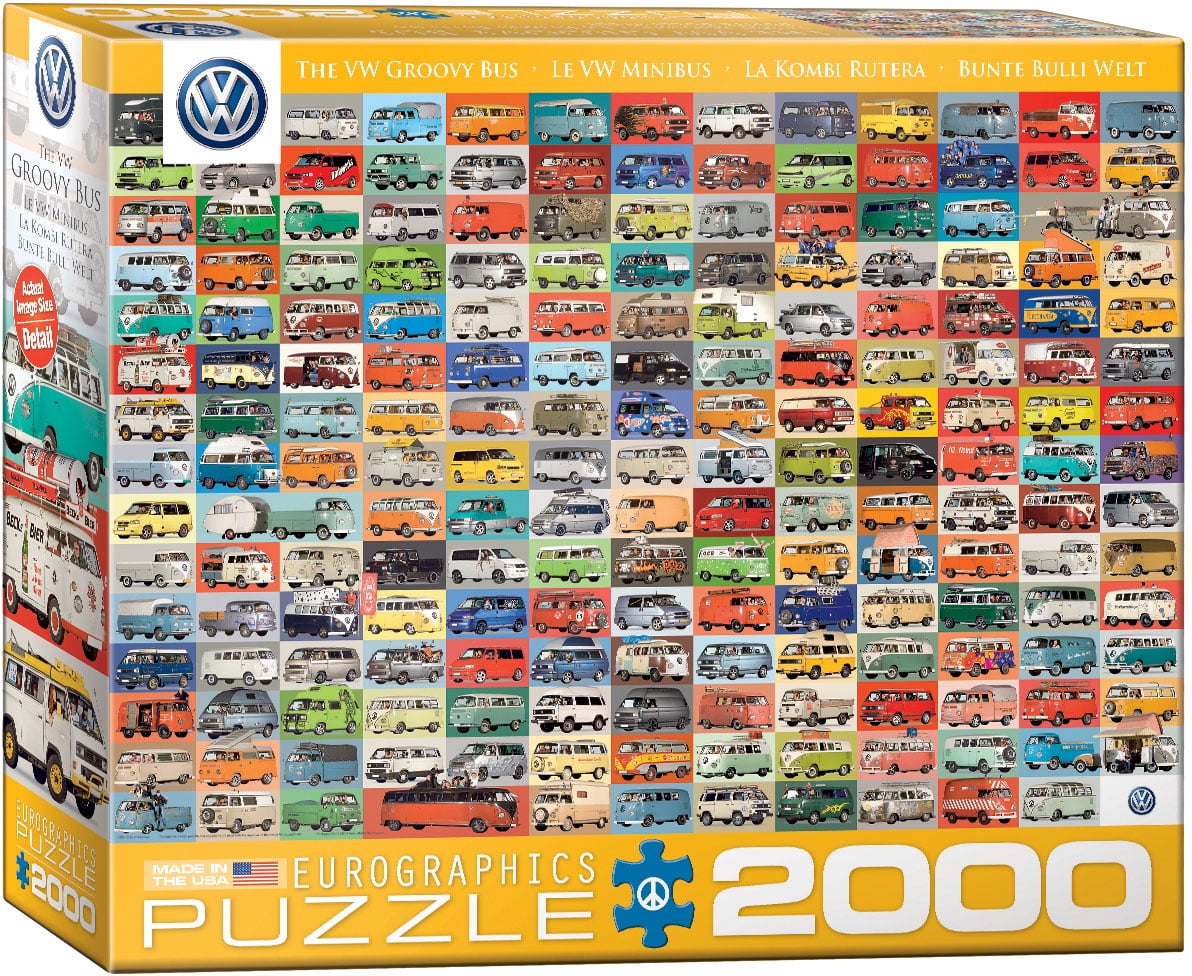 The VW Groovy Bus 2000-Piece Puzzle - Walmart.com