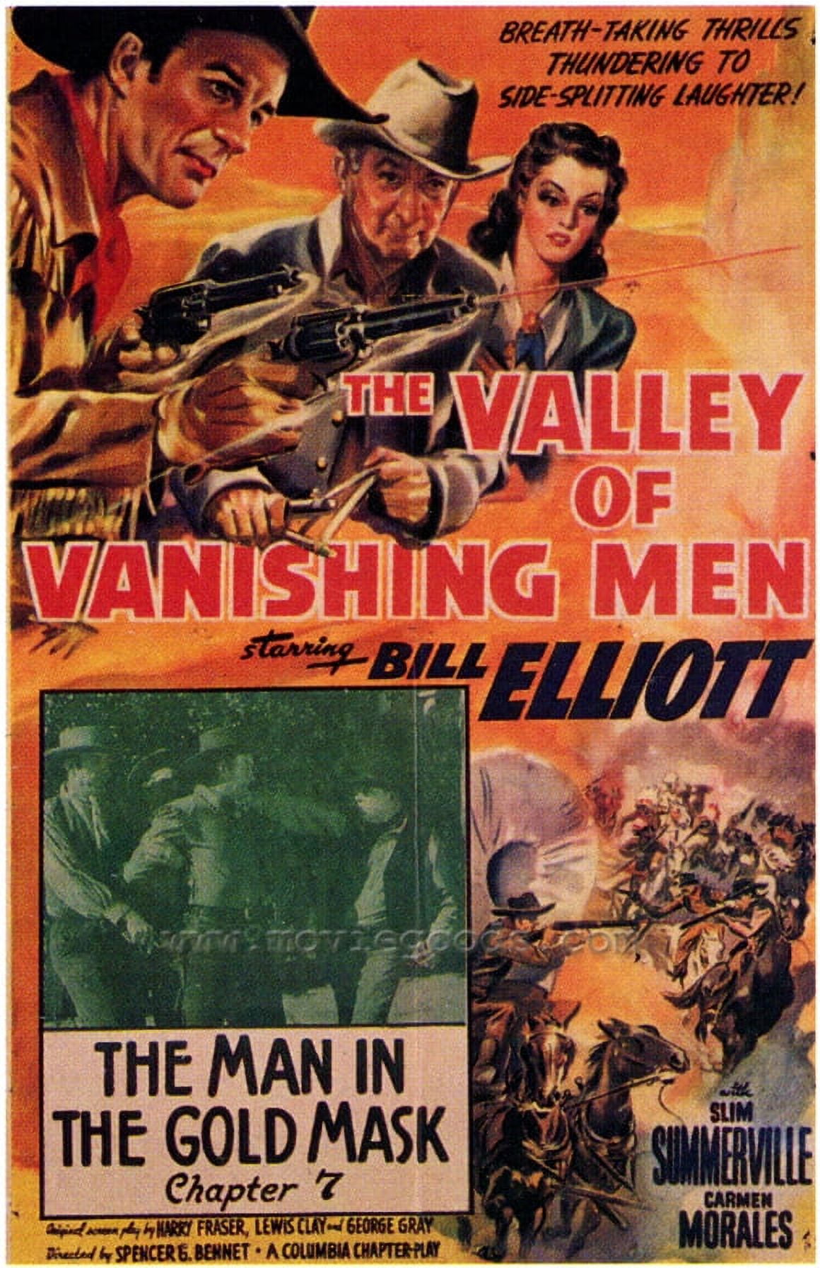 The Valley of the Vanishing Men - movie POSTER (Style A) (27" x 40 ...