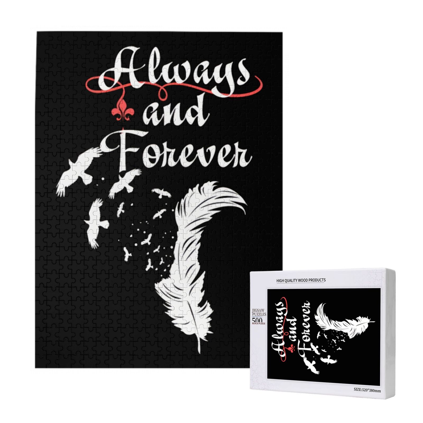 The Vampire Diaries Anime Puzzles Boys Girls Teens 300/500/1000 Piece ...