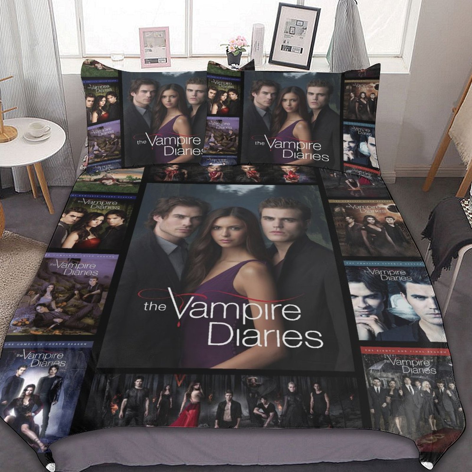 The Vampire Diaries Bed Duvet Cover Microfiber Bedding Sets 3D Printed ...