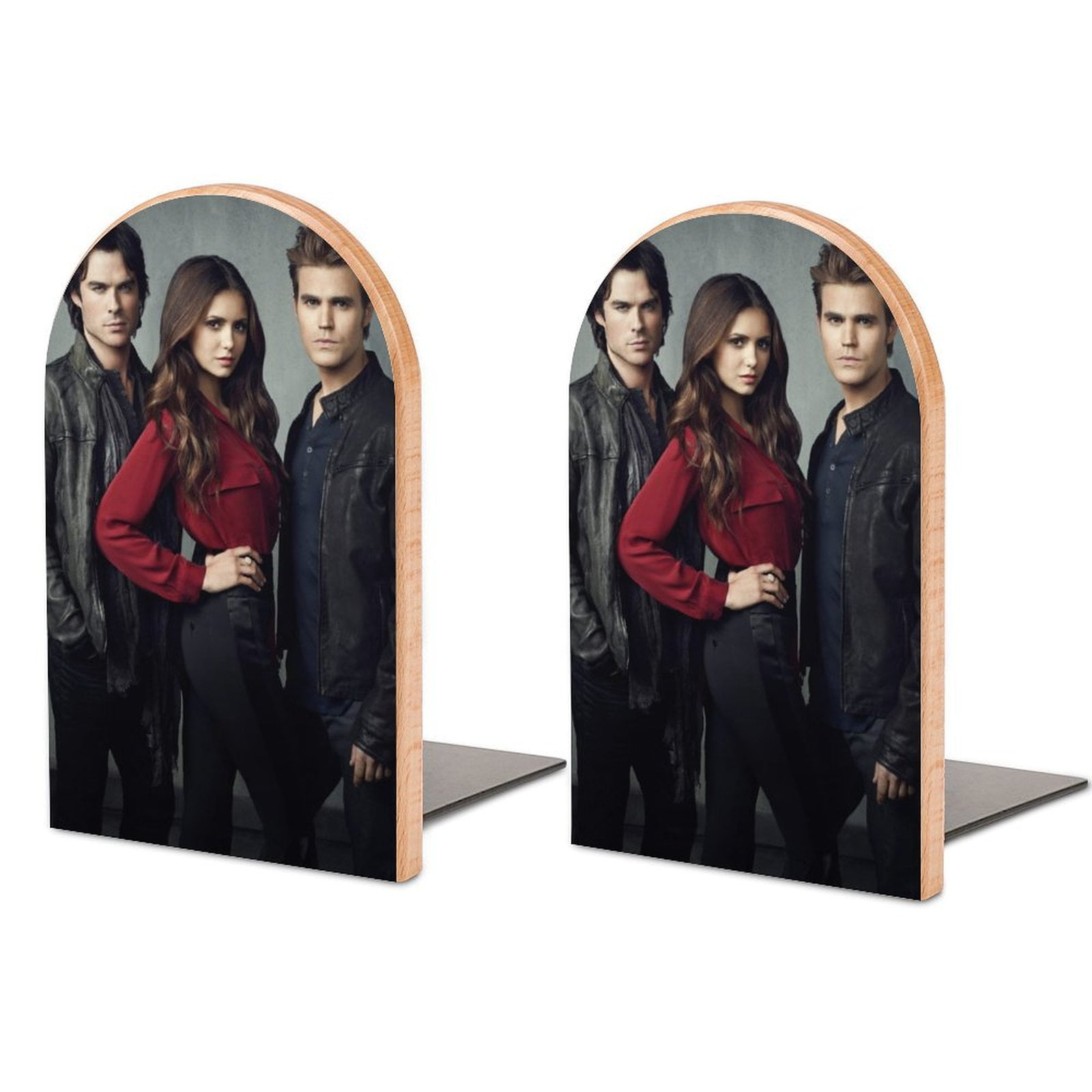 The Vampire Diaries Characters Bookends Wood Book Divider Decor Shelves ...
