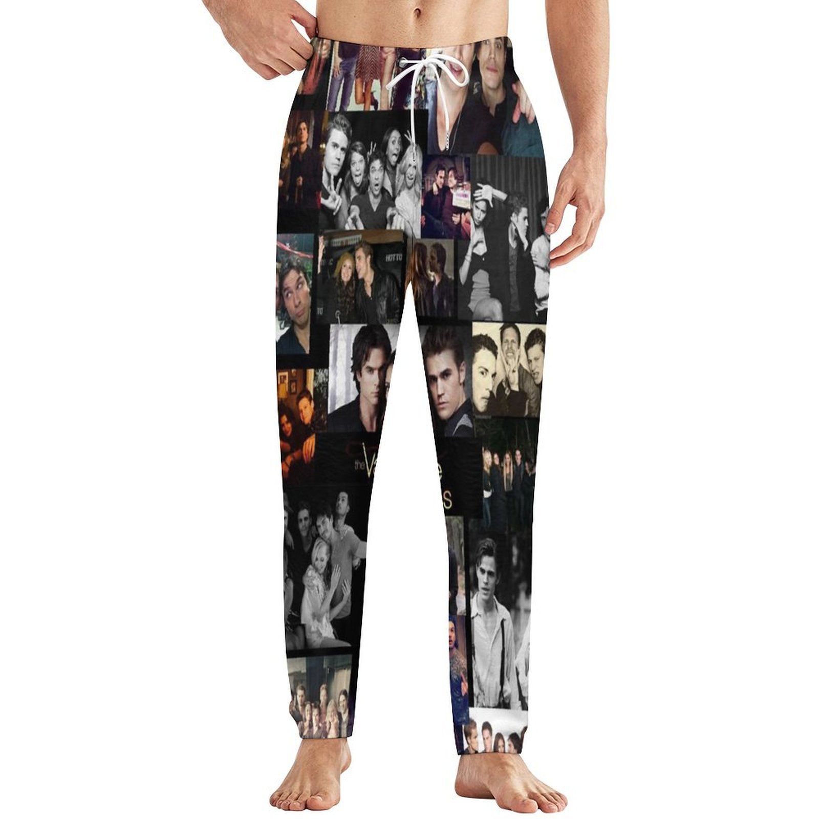 The Vampire Diaries Characters Flannel Men's Pajama Pants Bottoms Home ...