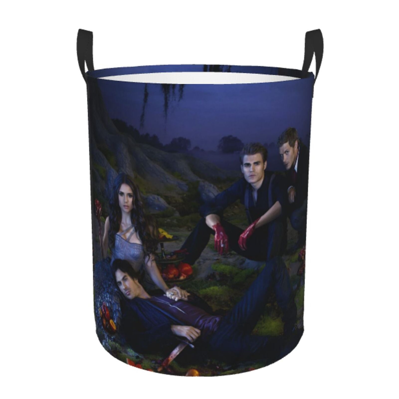 The Vampire Diaries Laundry Hamper Basket with Handles, Lightweight ...