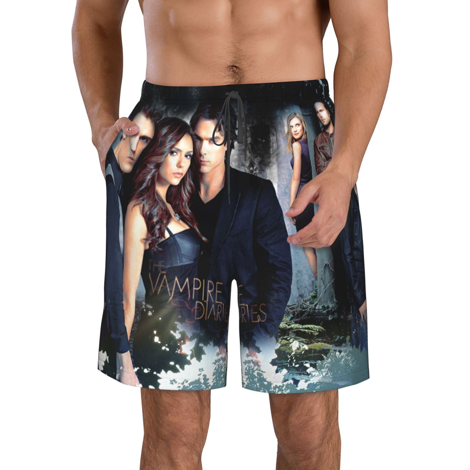 The Vampire Diaries Men's Beach Shorts Swim Trunks Casual Quick Dry ...
