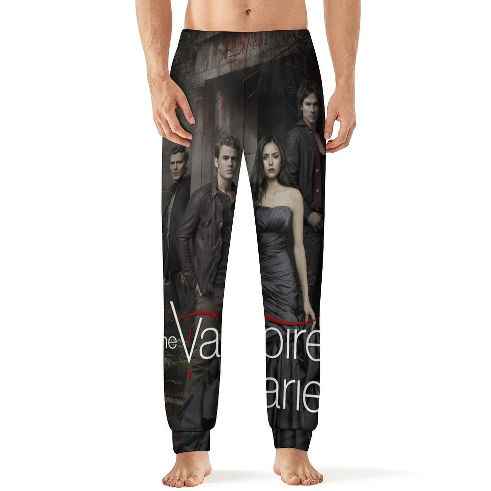 The Vampire Diaries Mens PJ Pajama Pants Bottoms Lounge Pants Sleepwear ...
