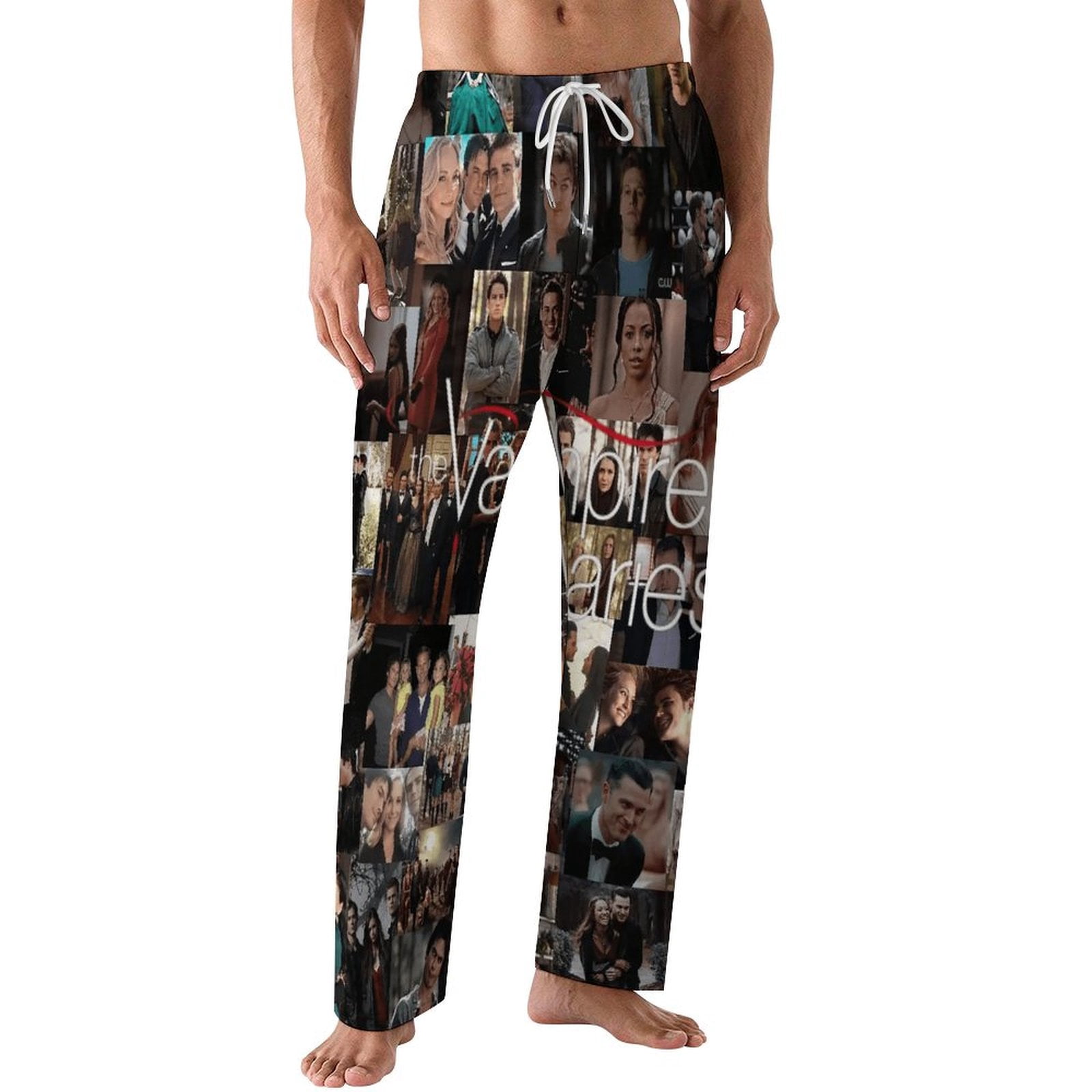 The Vampire Diaries Mens PJ Pajama Pants Bottoms Lounge Pants Sleepwear ...