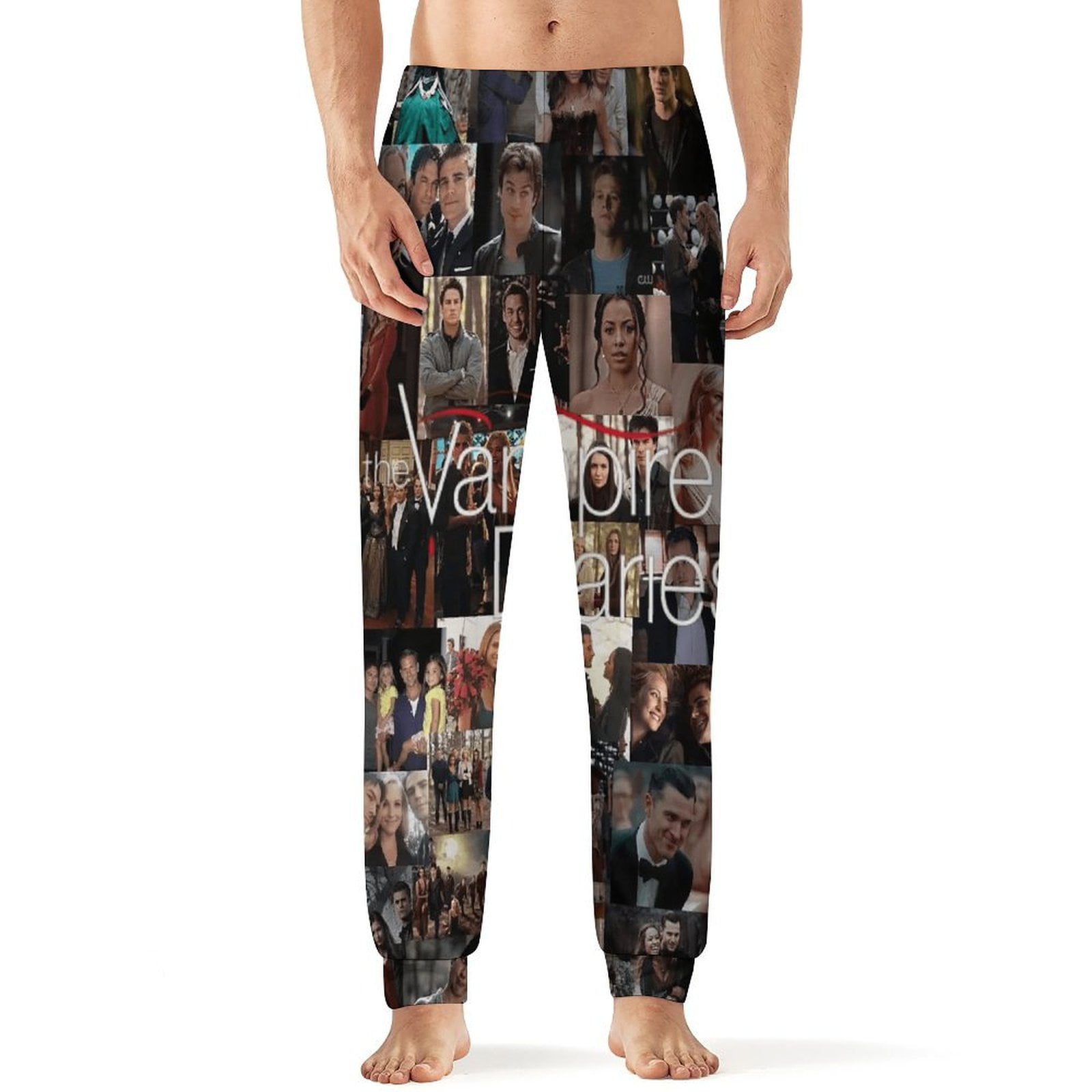 The Vampire Diaries Mens PJ Pajama Pants Bottoms Lounge Pants Sleepwear ...