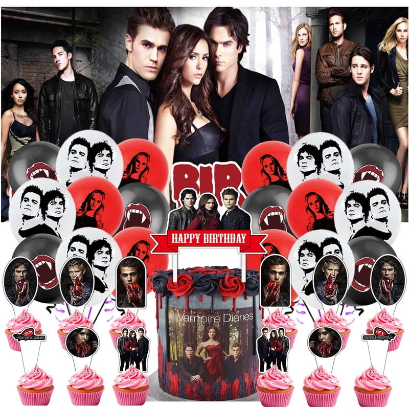 The Vampire Diaries Party Decorations Set Kit Latex Balloons Birthday ...