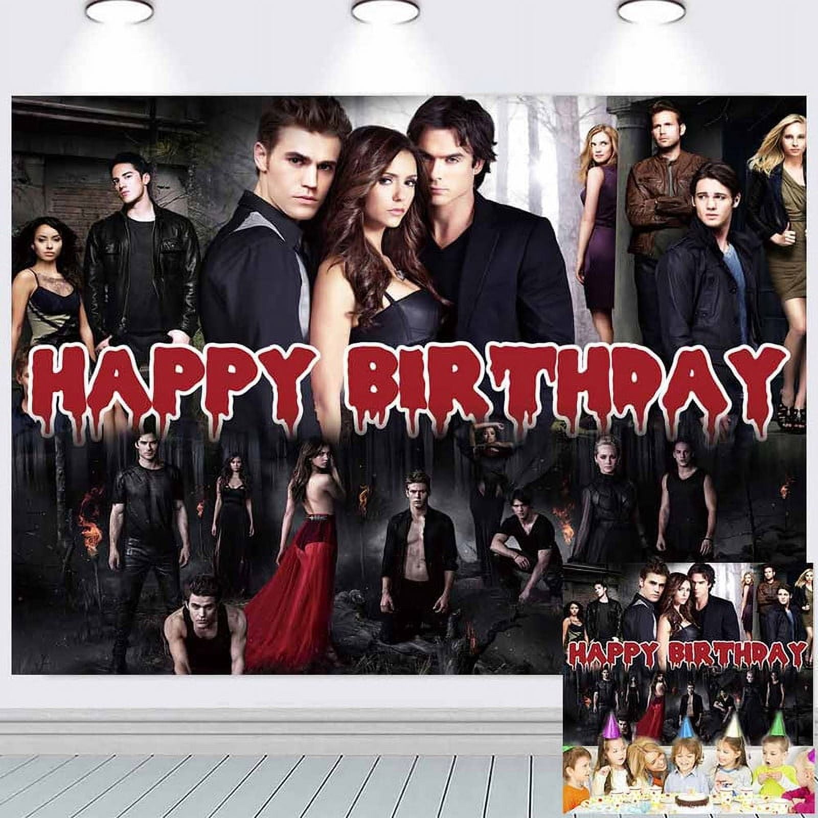 The Vampire Diaries Party Supplies Background Backdrop Taspestry Banner ...