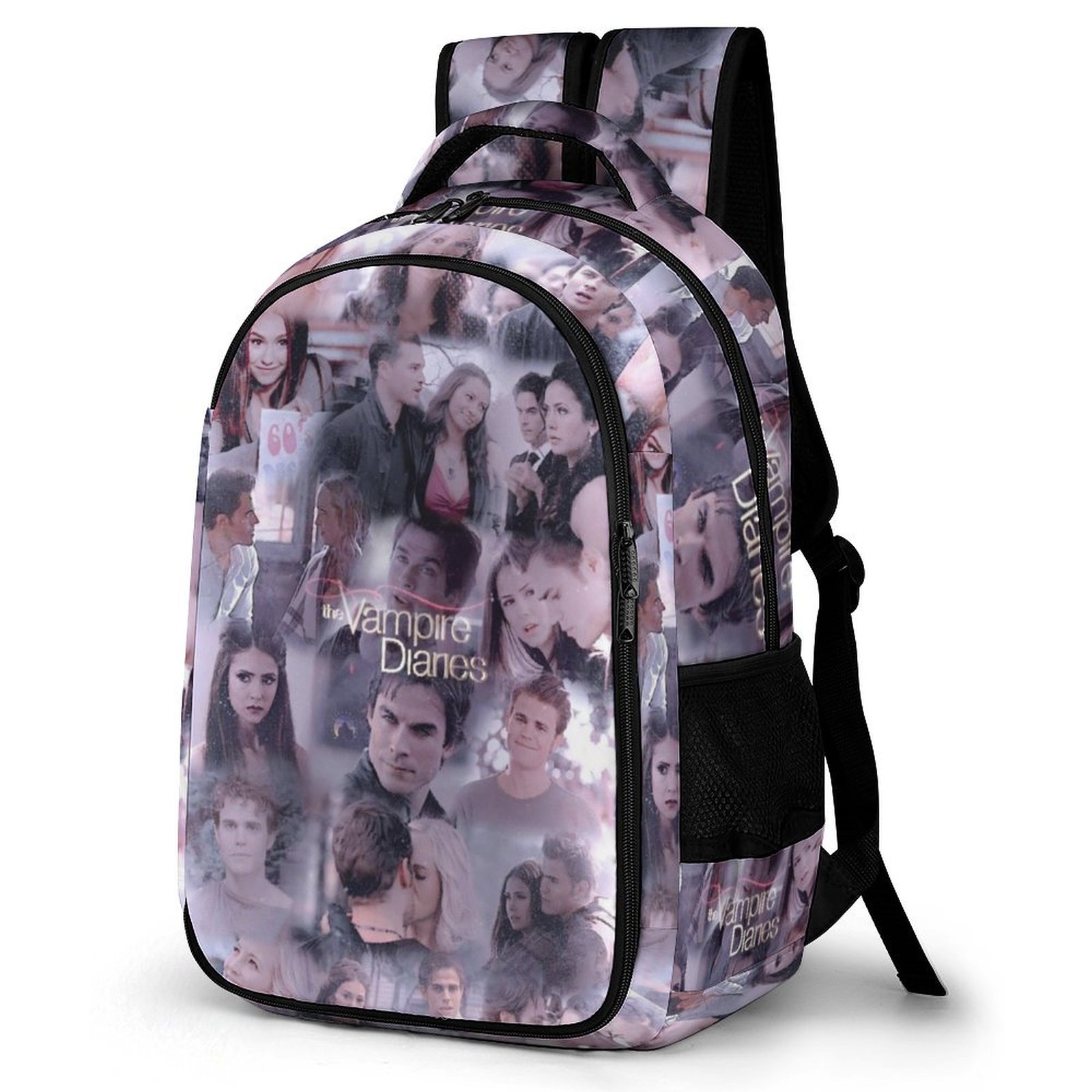 The Vampire Diaries Pattern School Bag Laptop Backpack Bookbag Satchel ...