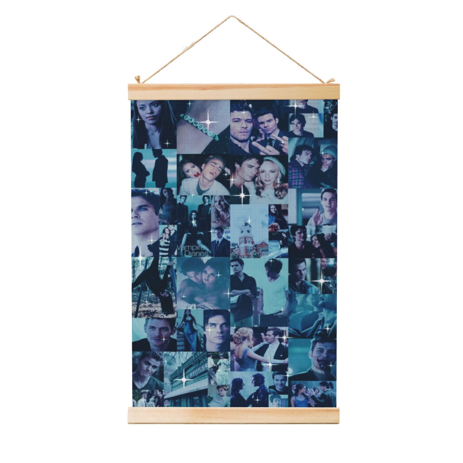 The Vampire Diaries Poster Aesthetic Canvas Wooden Shaft Wall Art ...