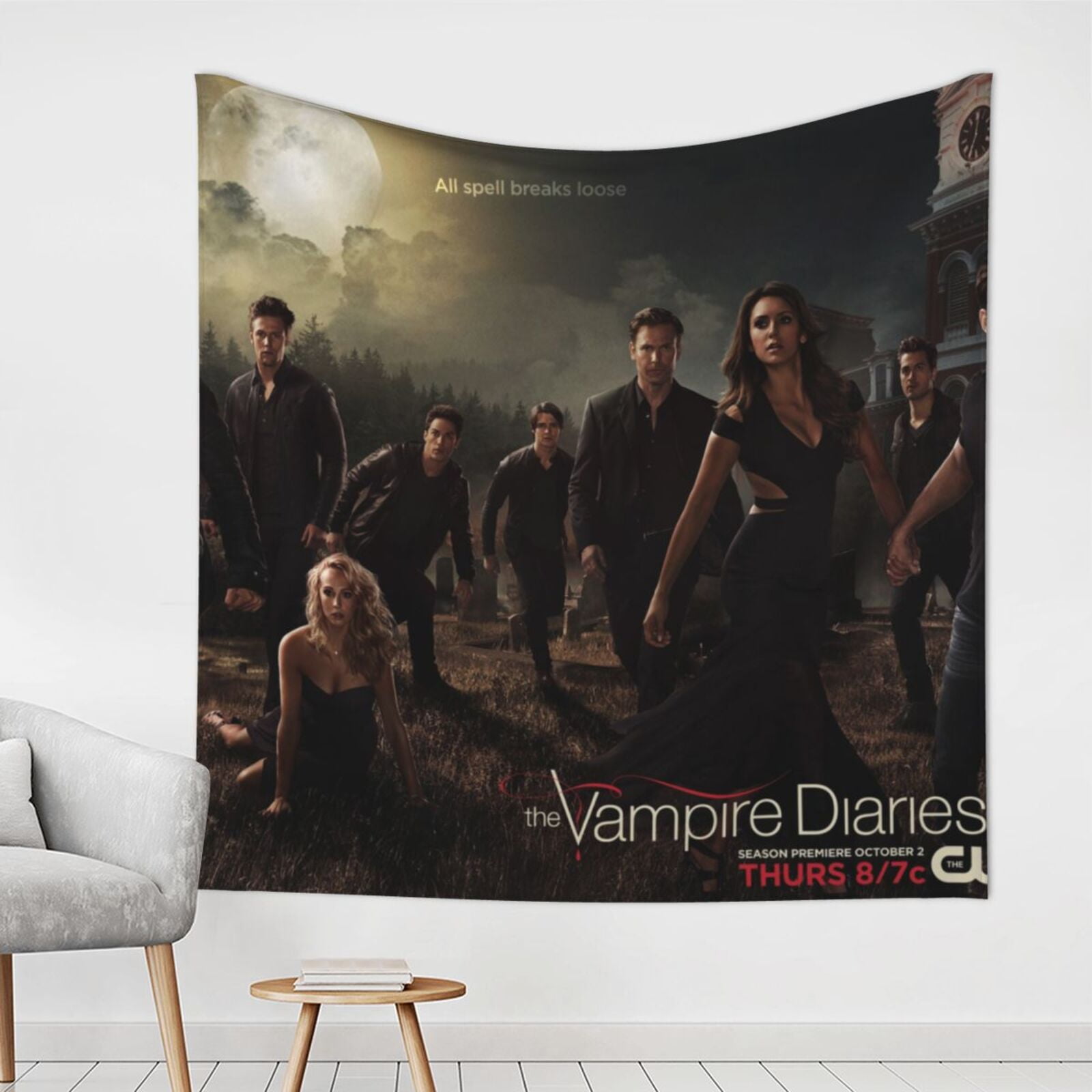 The Vampire Diaries Seasons Tapestry Luxury Wall Hanging Tapestries ...