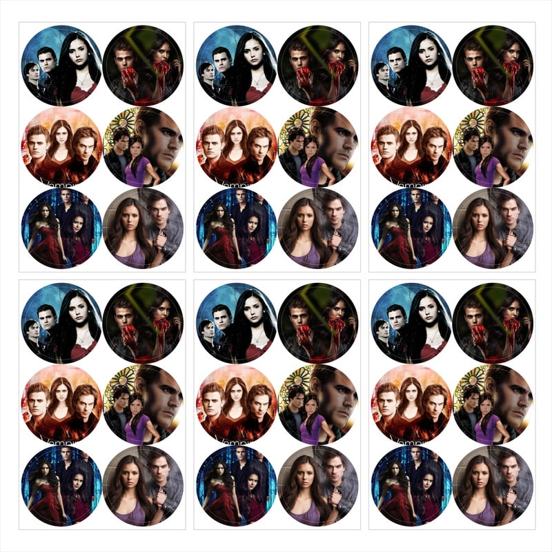 The Vampire Diaries Stickers Labels Birthday Party Favors Thank You ...