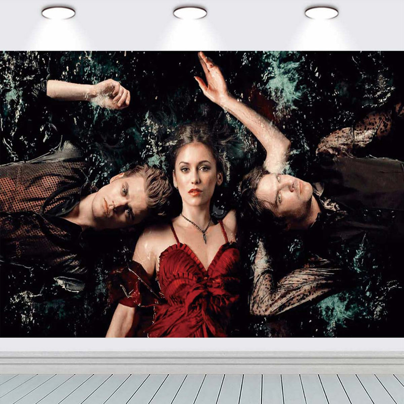 The Vampire Diaries Taspestry Poster Banner Backdrop Background Wall ...
