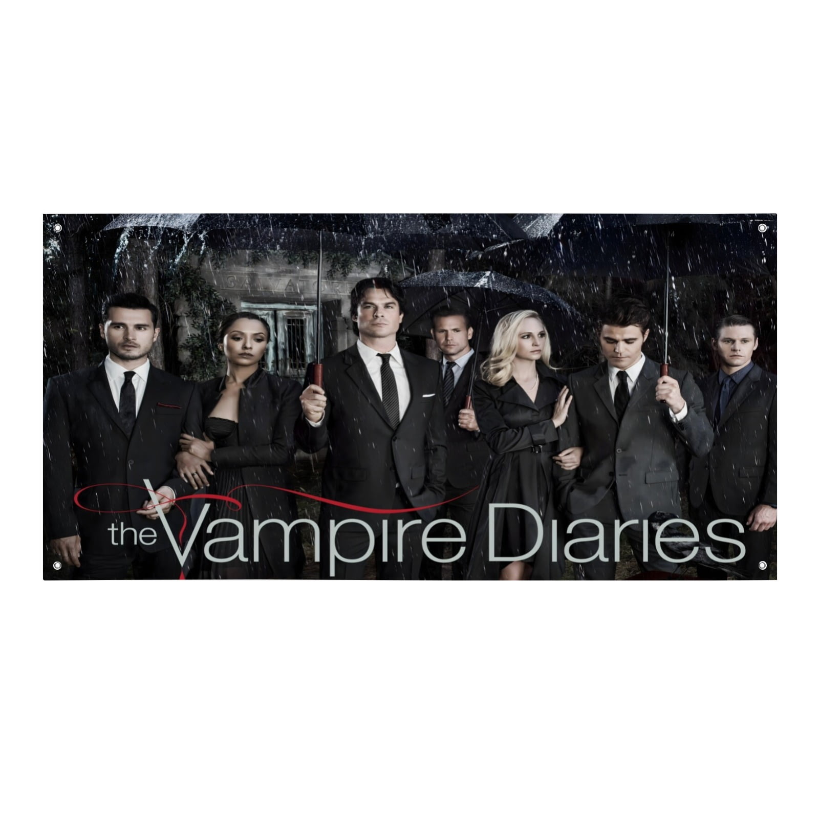 The Vampire Diaries-Theme Backdrops Banner Birthday Party Decor ...
